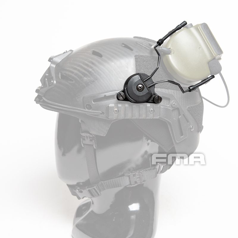 FMA EX Headset Helmet Rail Adapter Set Gen1 | Schwarz | 109860.1